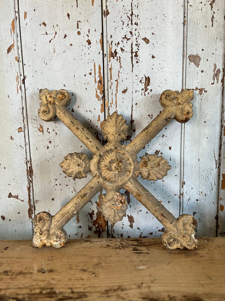 Large Vintage Decorative Metal Cross – Ivy Joan Home